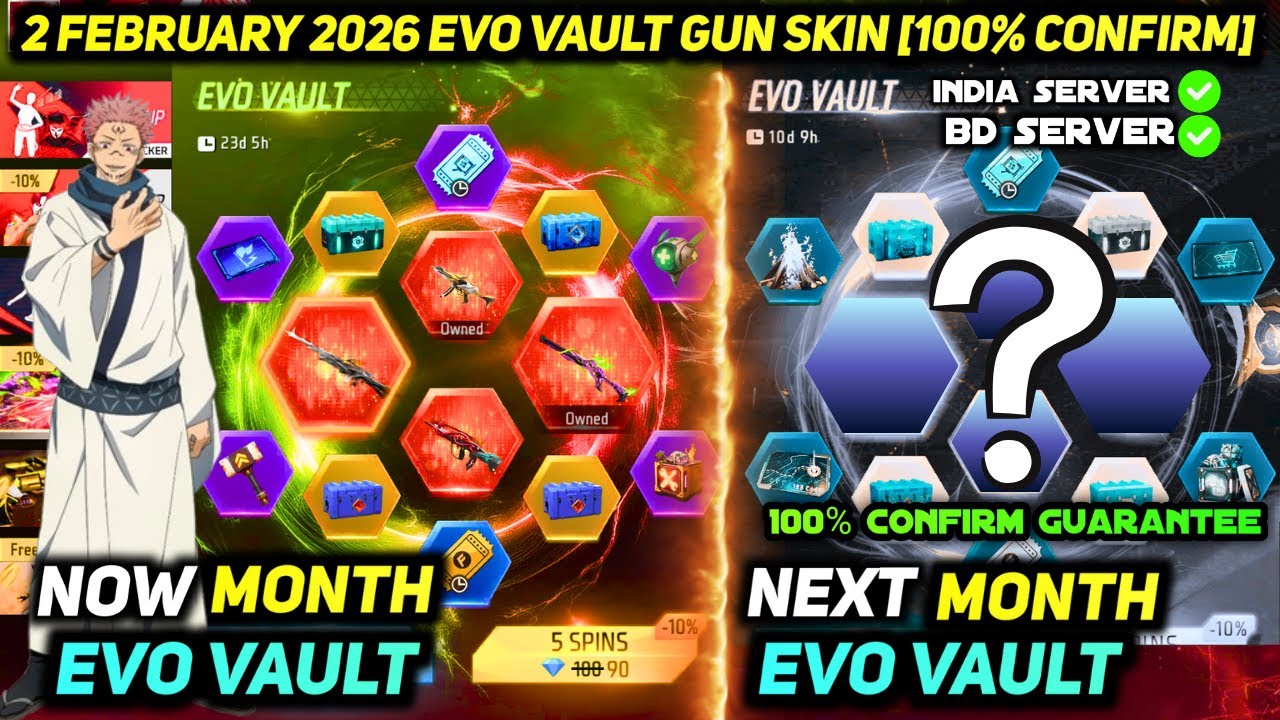 100% *CONFIRM* JANUARY MONTH NEXT EVO VAULT FREE FIRE 2026 | NEW EVO ...