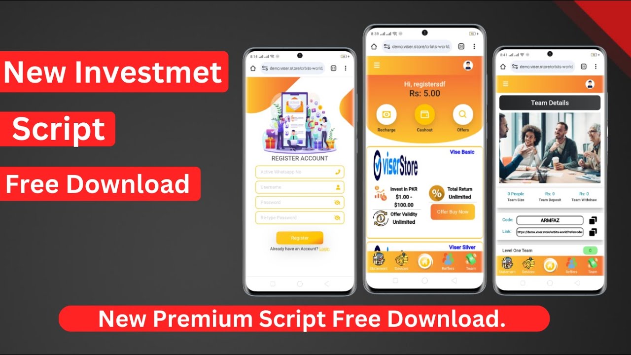 New Professional Investment Website Script | How To Make Investment ...