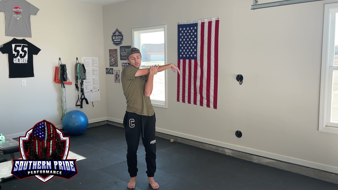 Arm Cross Body Stretch - YouTube