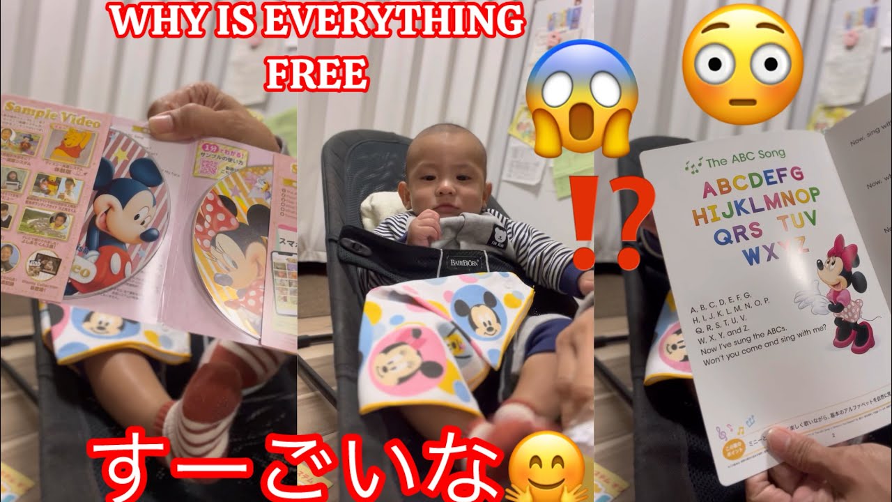 DISNEYからプレゼント🎁🇯🇵👶なんでこんないっぱいくれる😱 WHY ARE THERE SO MANY GIFT [DISNEY ...
