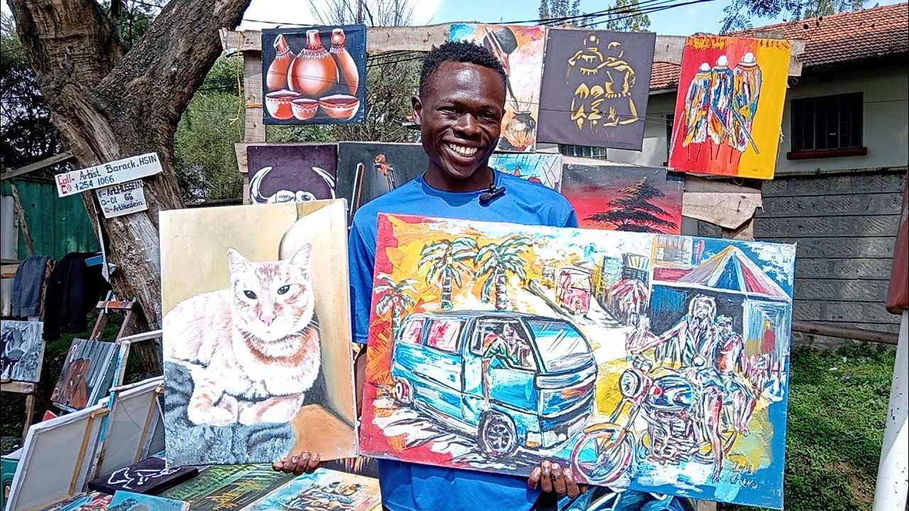 Tony Otieno's Remarkable Journey As A Street Artist In Nakuru - YouTube