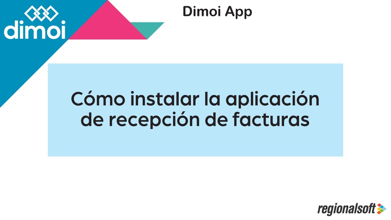 Cómo instalar la aplicación de recepción de facturas - YouTube