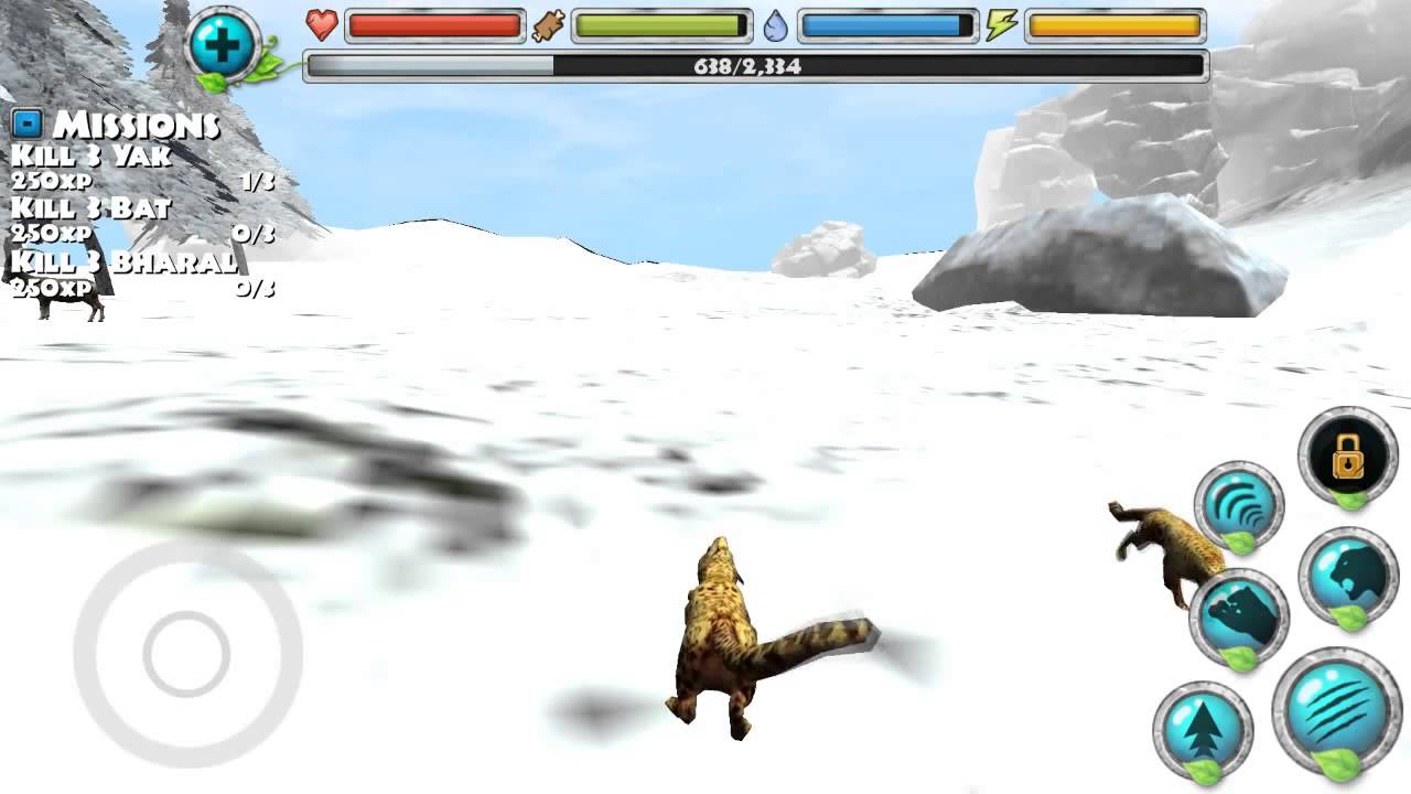 Snow Leopard Simulator (симулятор снежного леопарда) - YouTube