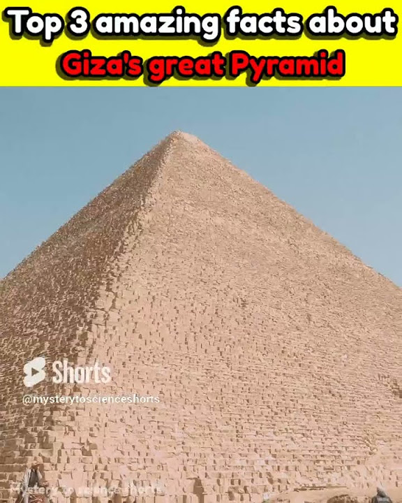 Amazing Facts About Giza Great Pyramid Shorts Youtubeshorts Facts