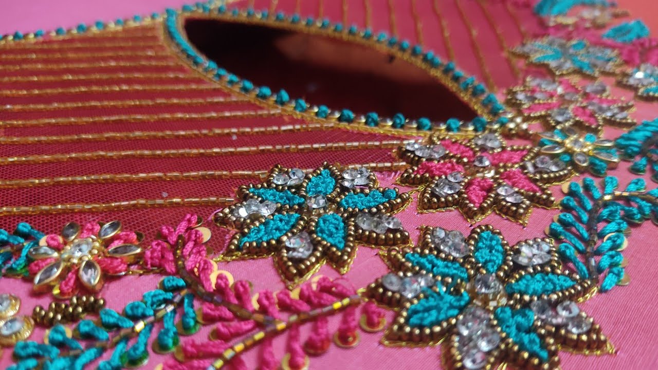 net aariwork blouse design| trending design | @vivahadesigner #youtube ...