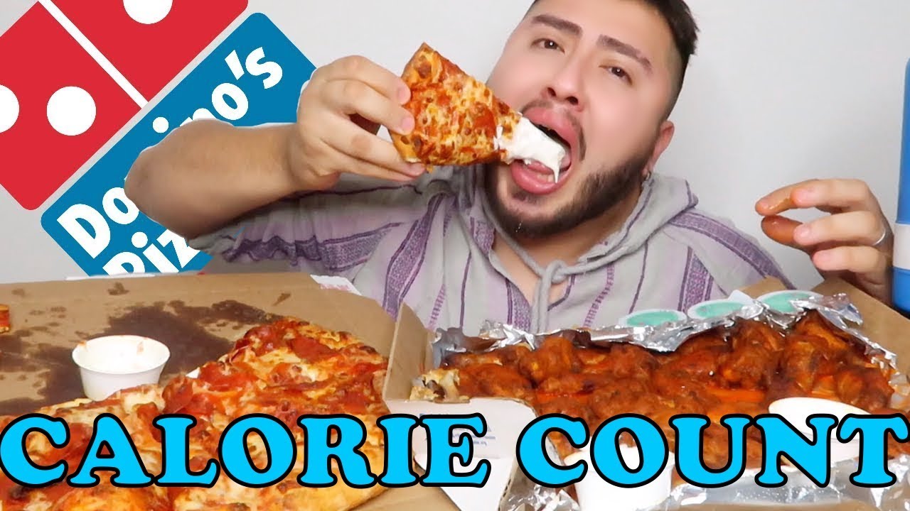 Calorie Count - Steven Sushi "DOMINOS Pizza + Hot Wings MUKBANG" - YouTube