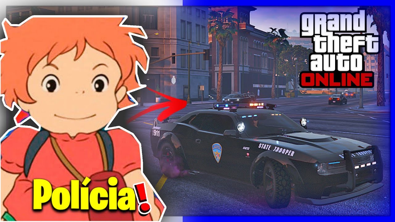 🚔Virei um policial no GTA ONLINE!!!! 🚨 - YouTube