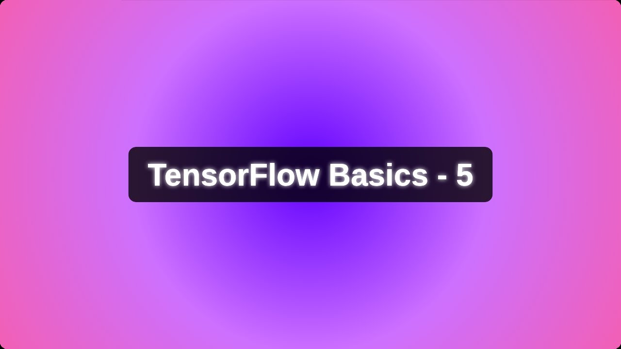 TensorFlow Basics 5: Let's work with real data using MNIST! - YouTube
