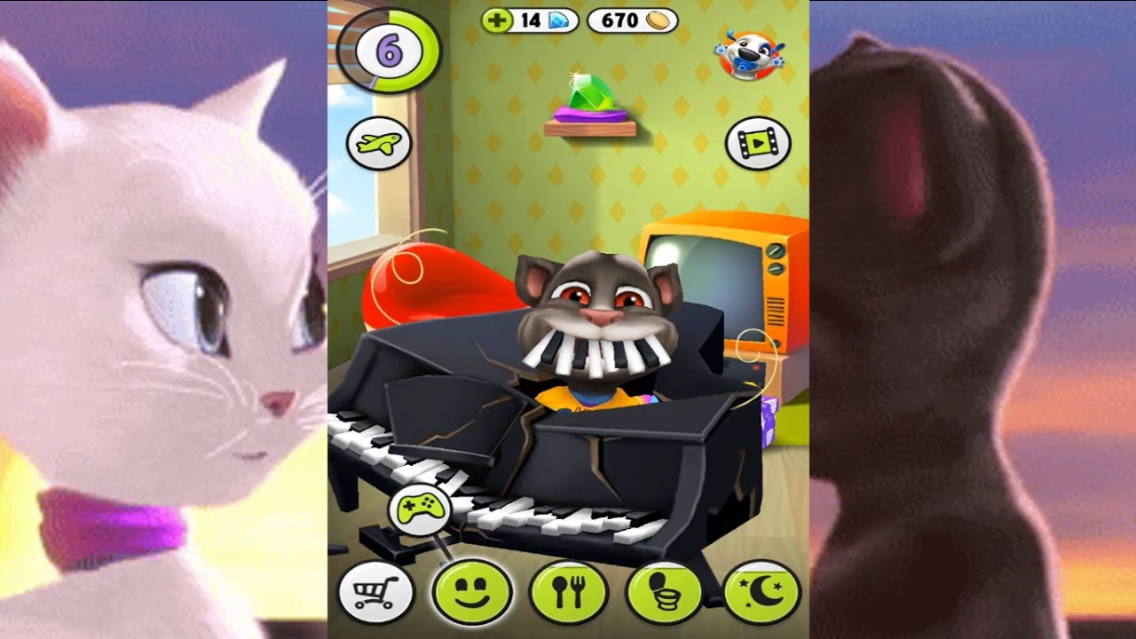 My Talking Tom- Relax with Tom |Game Hit the Road ,Planet Hop ,Flappy ...