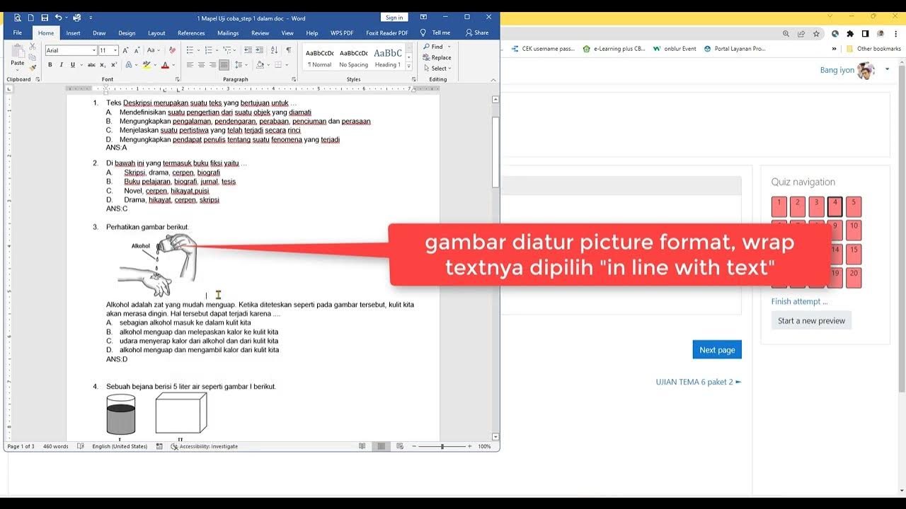 tutorial input soal ke LMS moodle bagian 1_bank soal ms word - YouTube