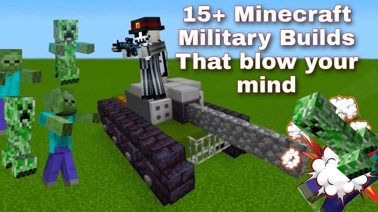 15+ Military Builds | Minecraft | That Blow Your Mind | Easy To Build ...