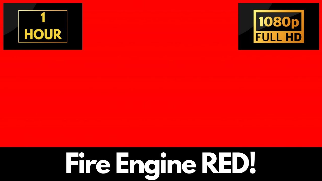 Fire Engine Red Solid Color Background – 1 HOUR LOOP Satisfying ...