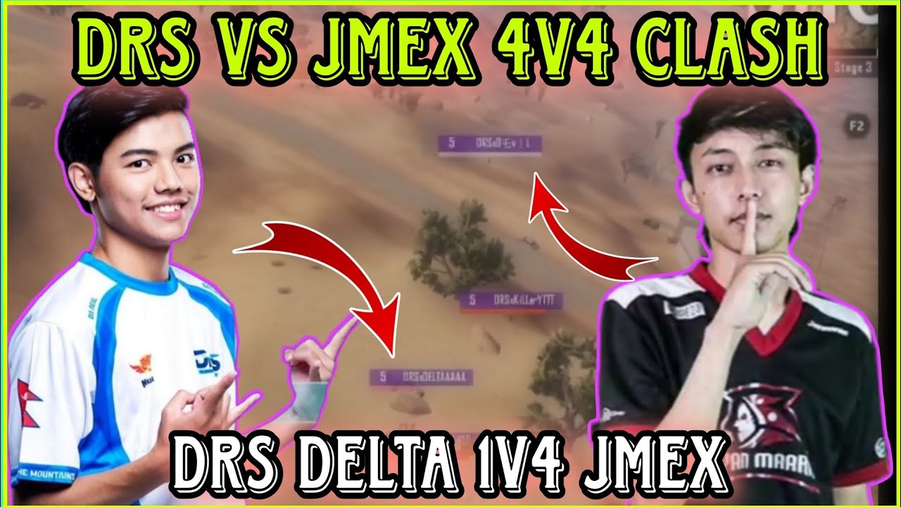 DRS vs JMEx 4v4 Clash 🔥 | DRS DELTA 1v4 Against JMEx | Clash with kvn ...