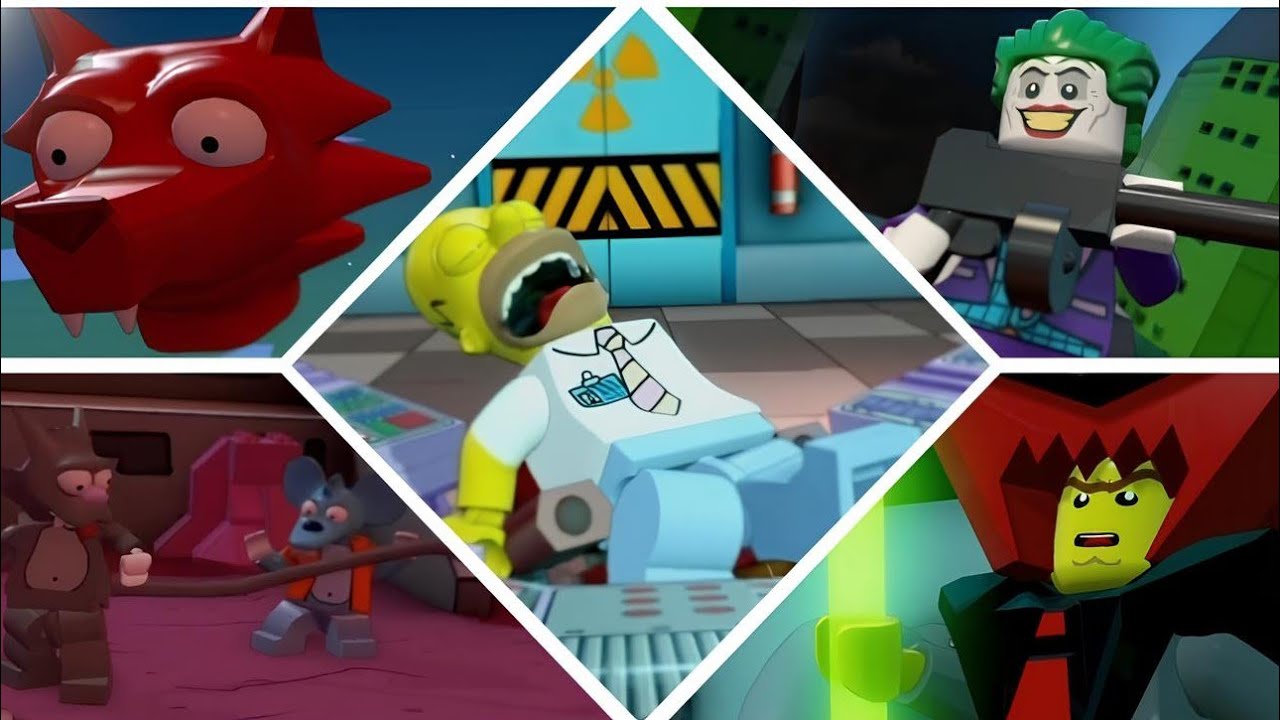 All Bosses in Lego The Simpsons Video Games | 4K FULL HD - YouTube