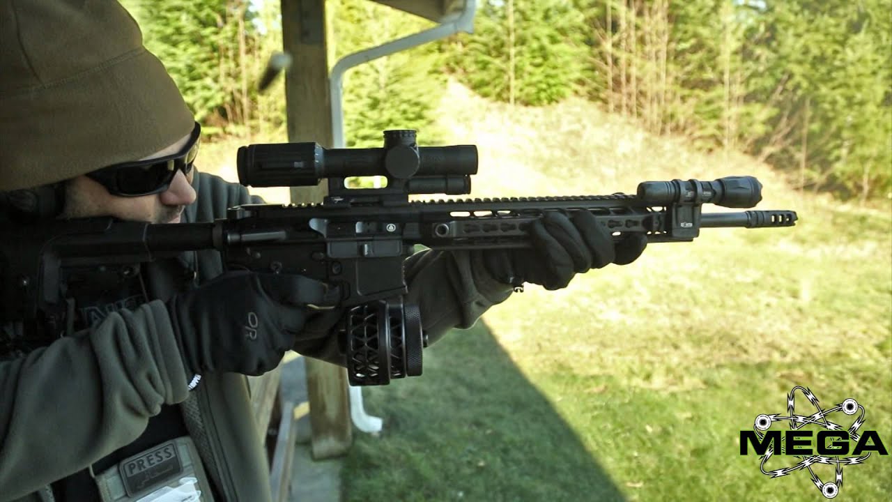 Mega Arms MTS with Slide Lock Charging Handle - YouTube