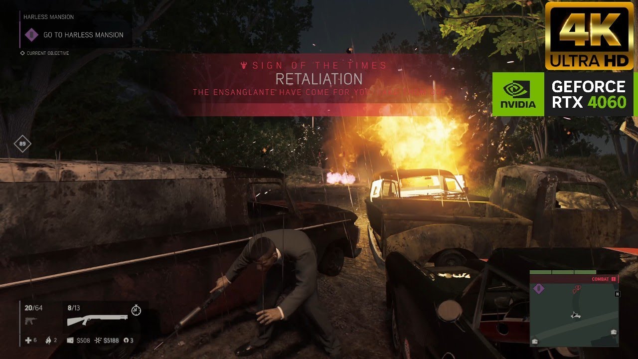 Mafia III: Sign Of The Times - Go to Harless Mansion [4K60FPS PC] - YouTube