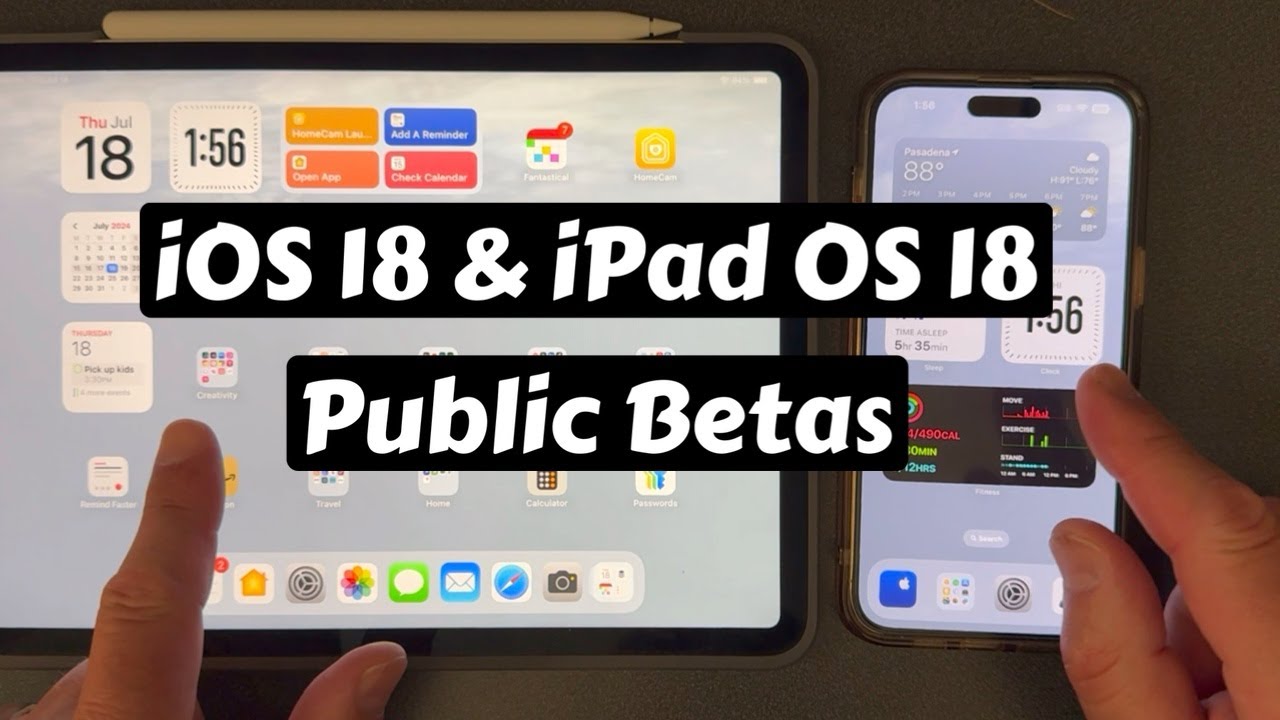 iOS 18 & iPad OS 18 Public betas - YouTube
