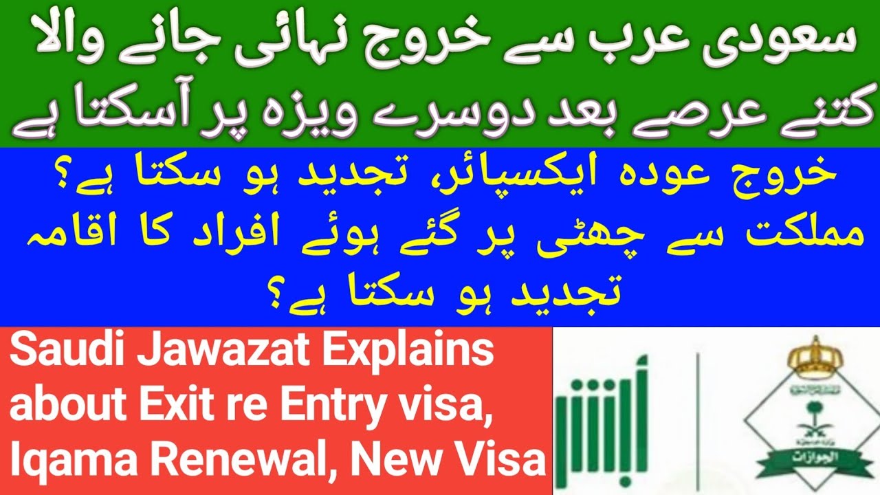 Renewal of Exit Re Entry, Iqama while on Vacation?|When return back to ...
