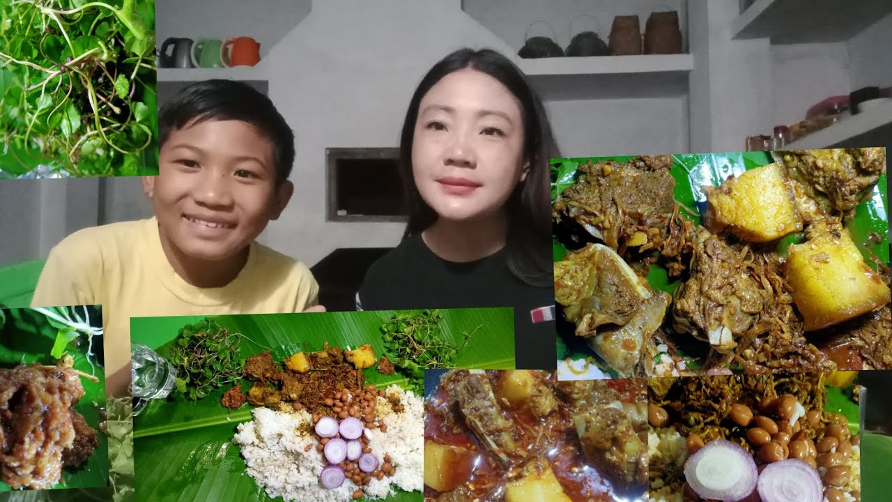 Naga style mukbang || Dry bamboo shoot with local pork | Axone Chutney ...