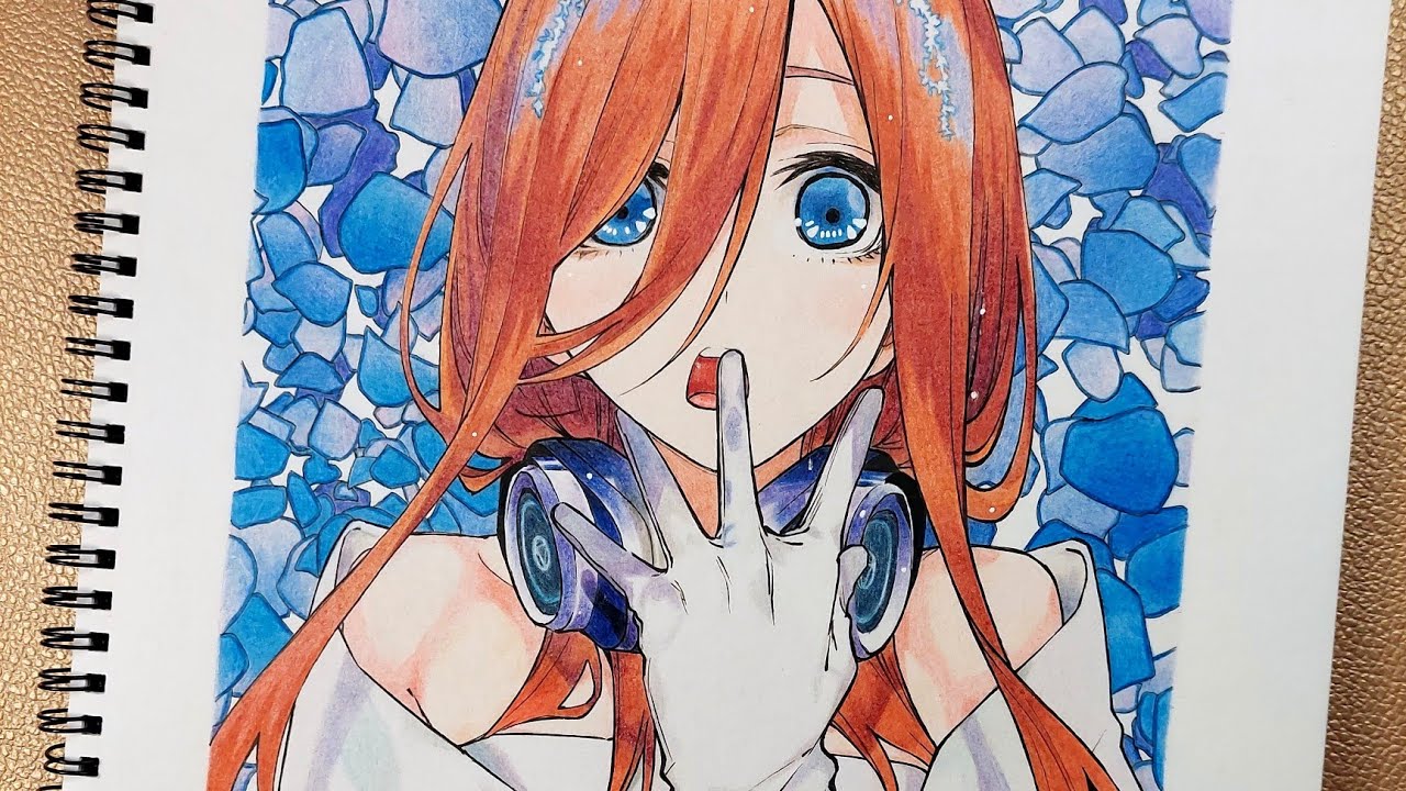 Drawing Miku Nakamo - The Quintessential Quintuplets | Faber-Castell ...