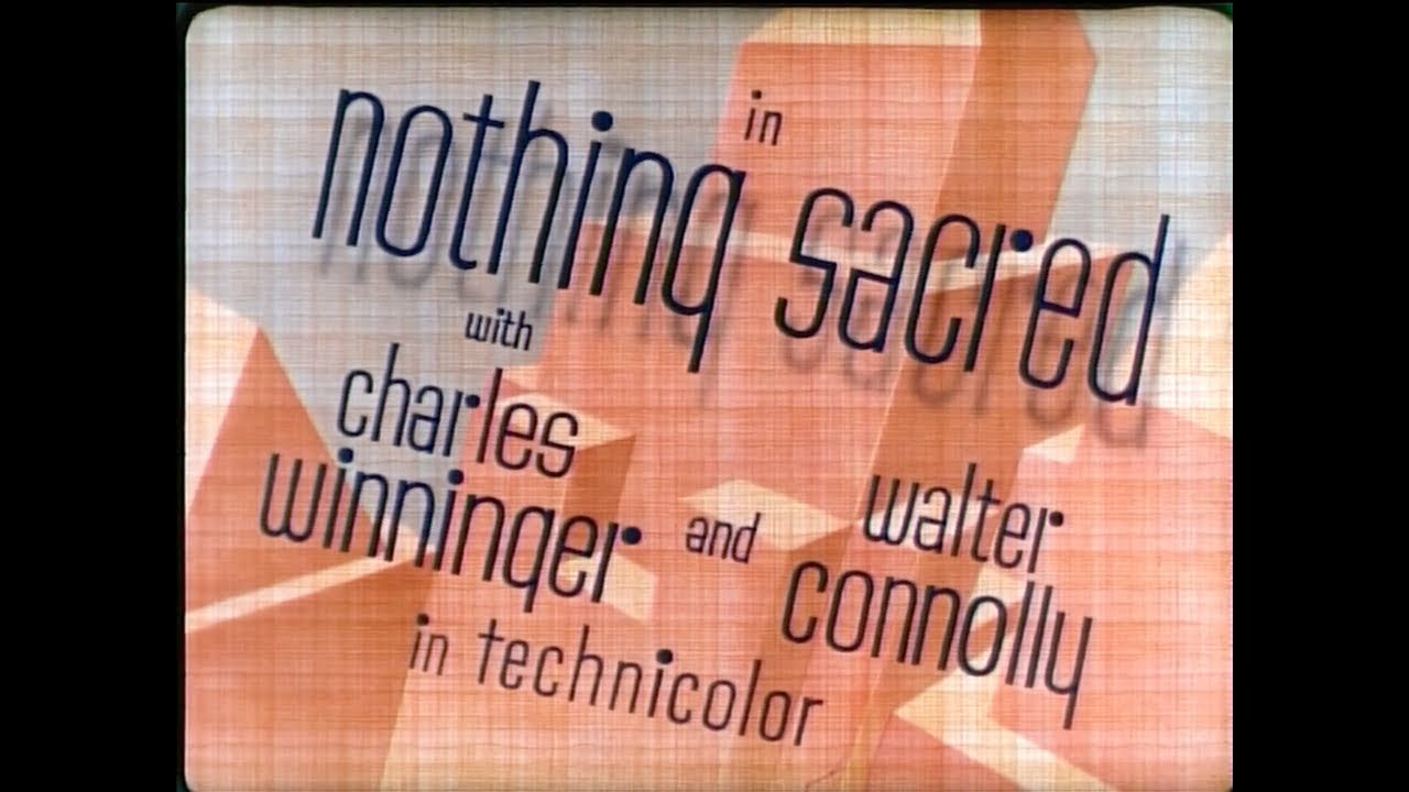 "Nothing Sacred" (1937) Trailer - YouTube