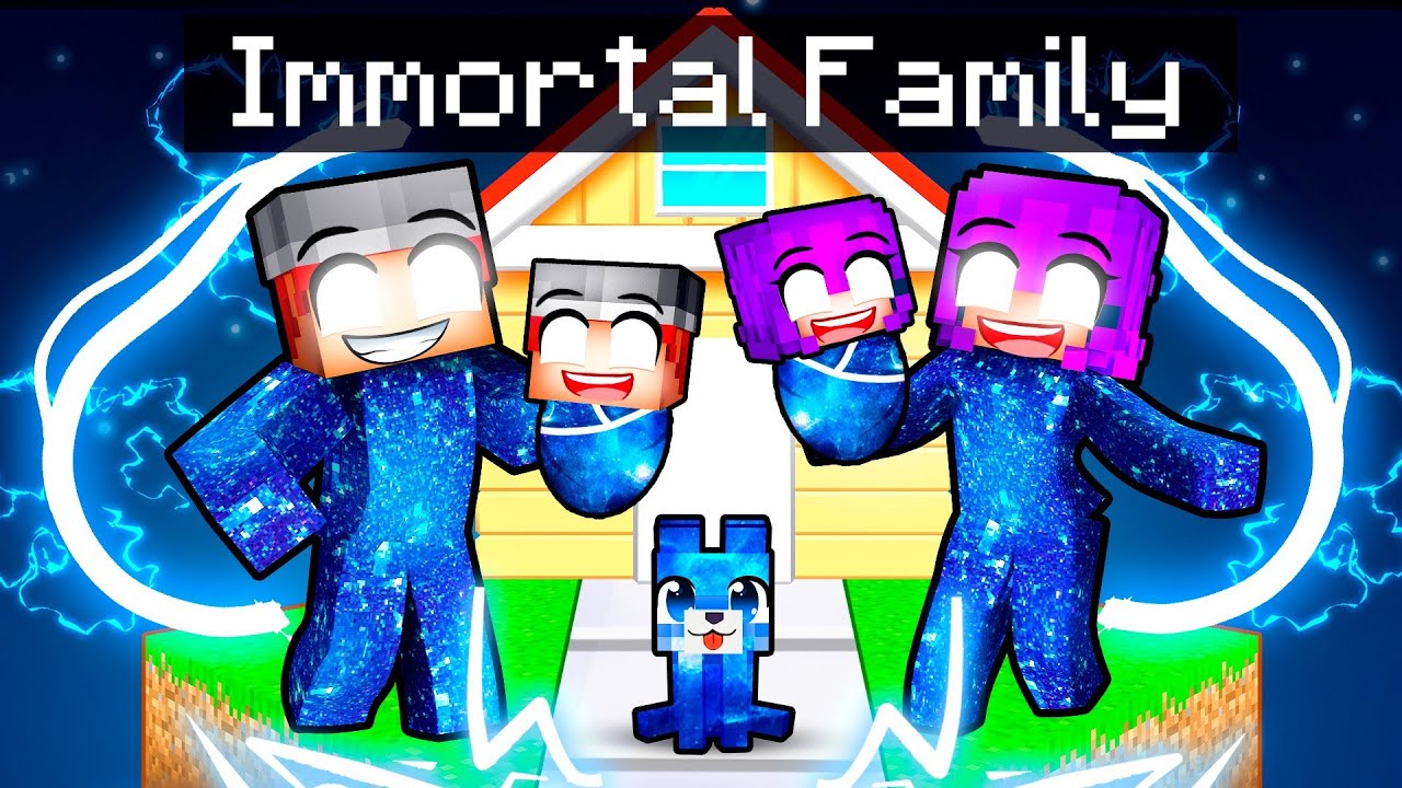 Having an IMMORTAL FAMILY in Minecraft! - YouTube