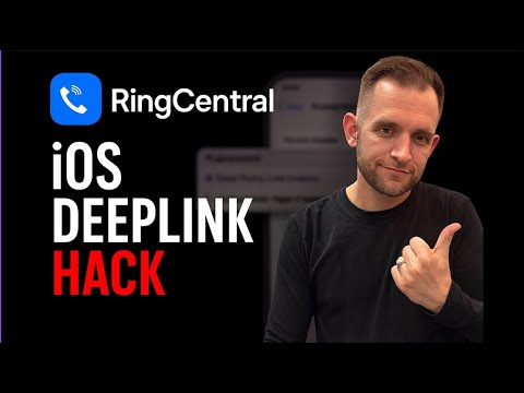 Create Deeplink Buttons URLs into the RingCentral iOS App - YouTube