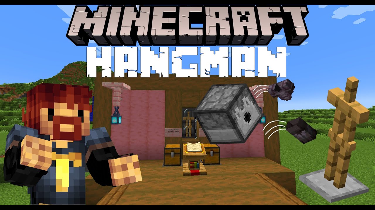 I made a Minecraft Mini Game - Hangman! - YouTube