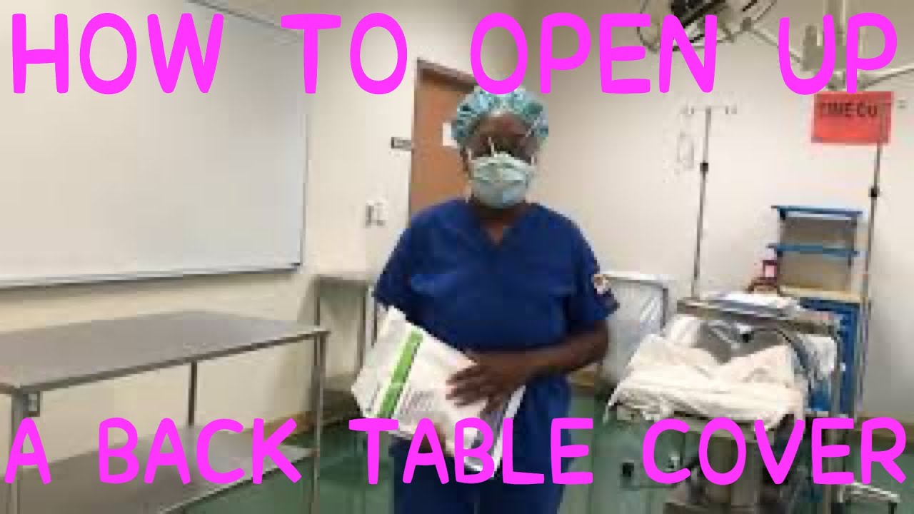 HOW TO OPEN A BACK TABLE COVER - YouTube