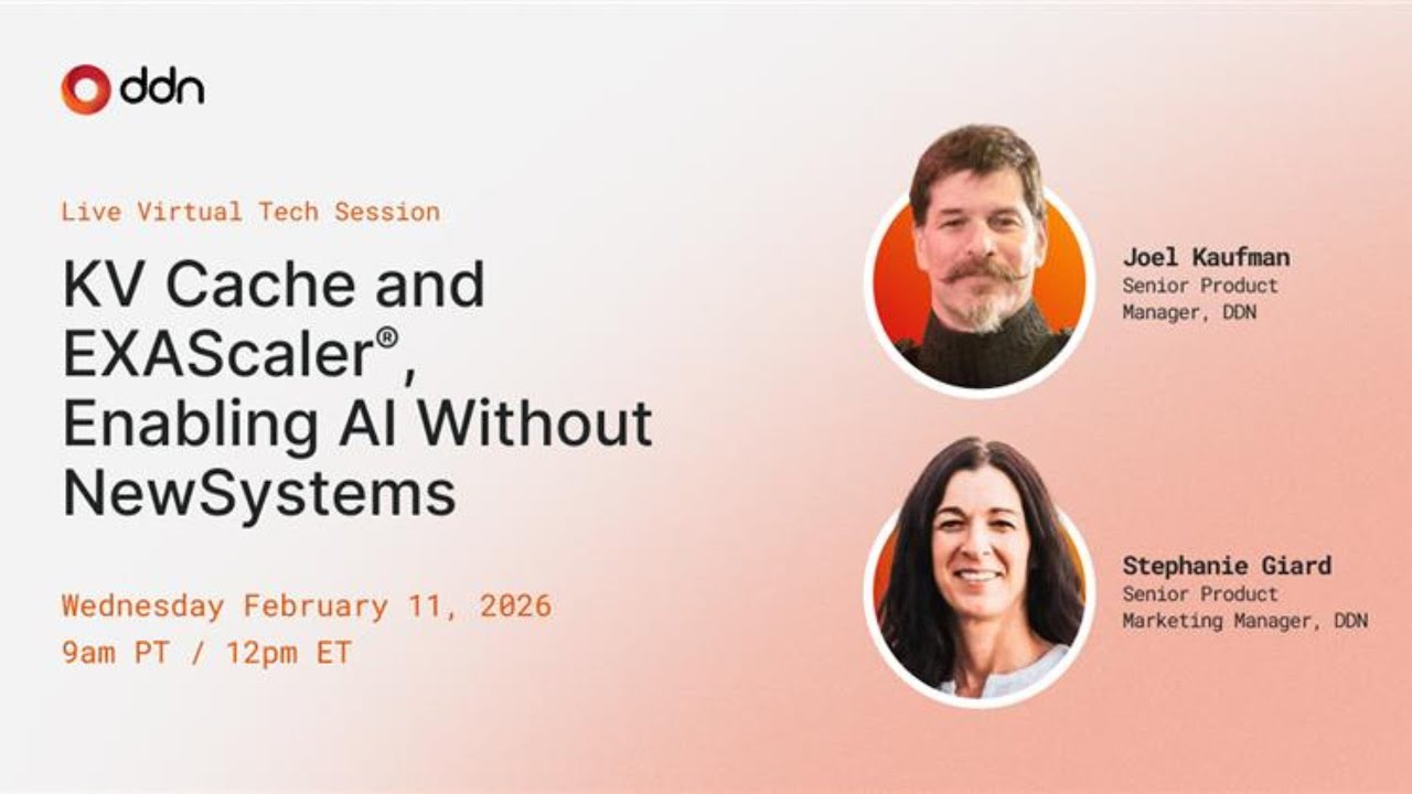 KV Cache and EXAScaler, Enabling AI Without New Systems - YouTube