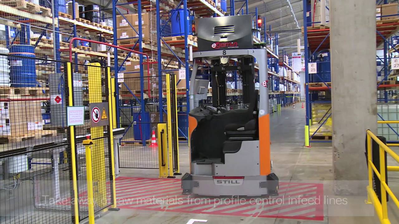 Dematic HYBRID AGV for STILL warehouse trucks - Dematic AGV solutions ...