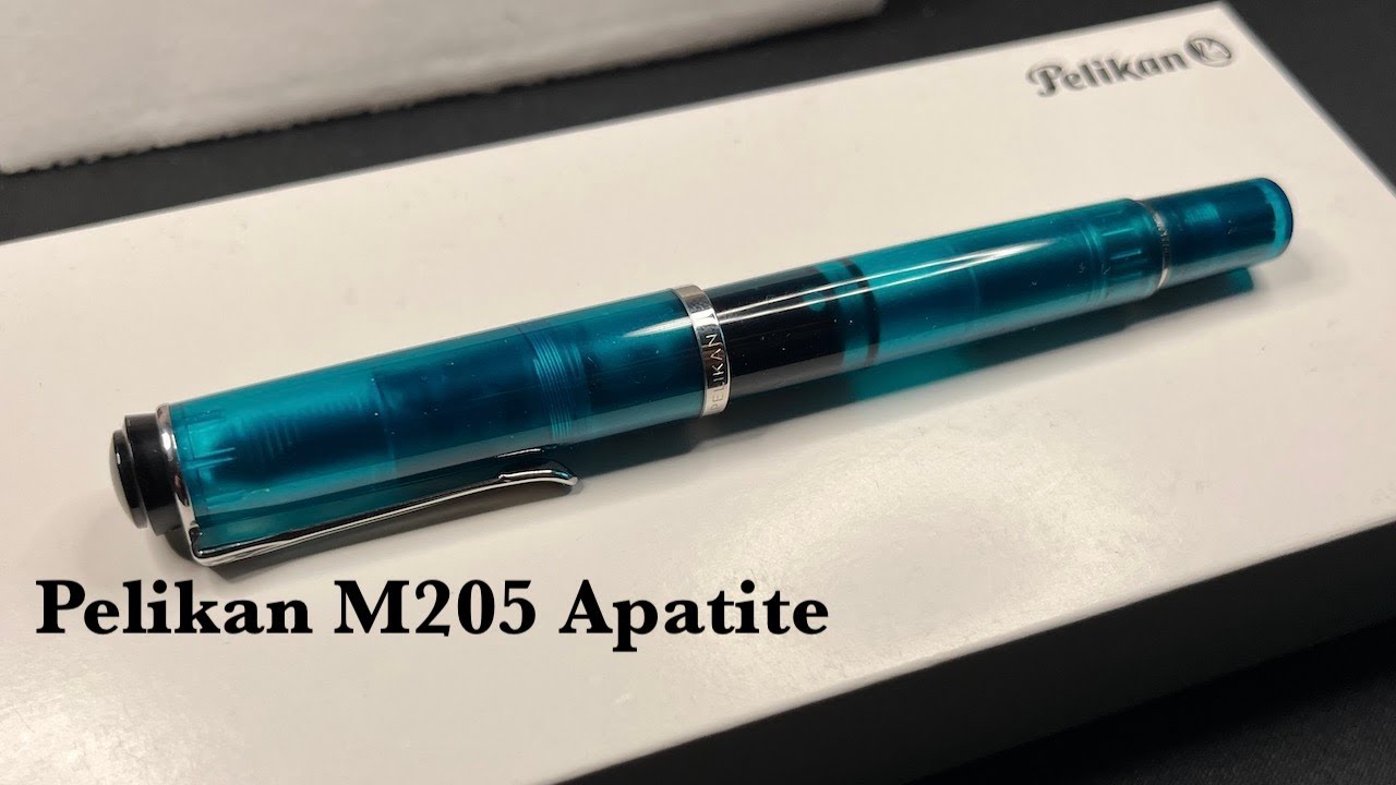 Pelikan M205 'Apatite' Fountain Pen - YouTube