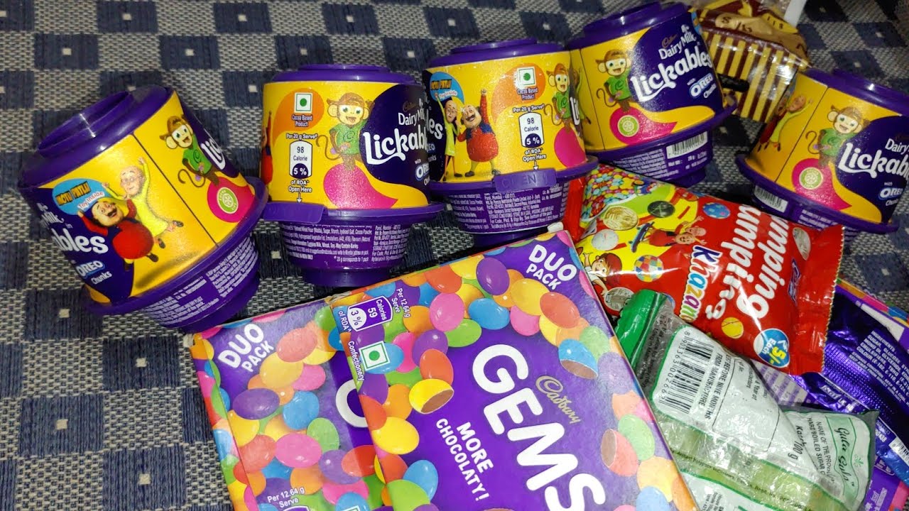 New edition Cadbury dairy milk lickables chocolate and Cadbury gems ...