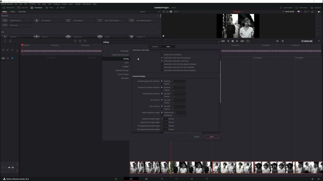Davinci Resolve — set standard still image duration [how to] - YouTube
