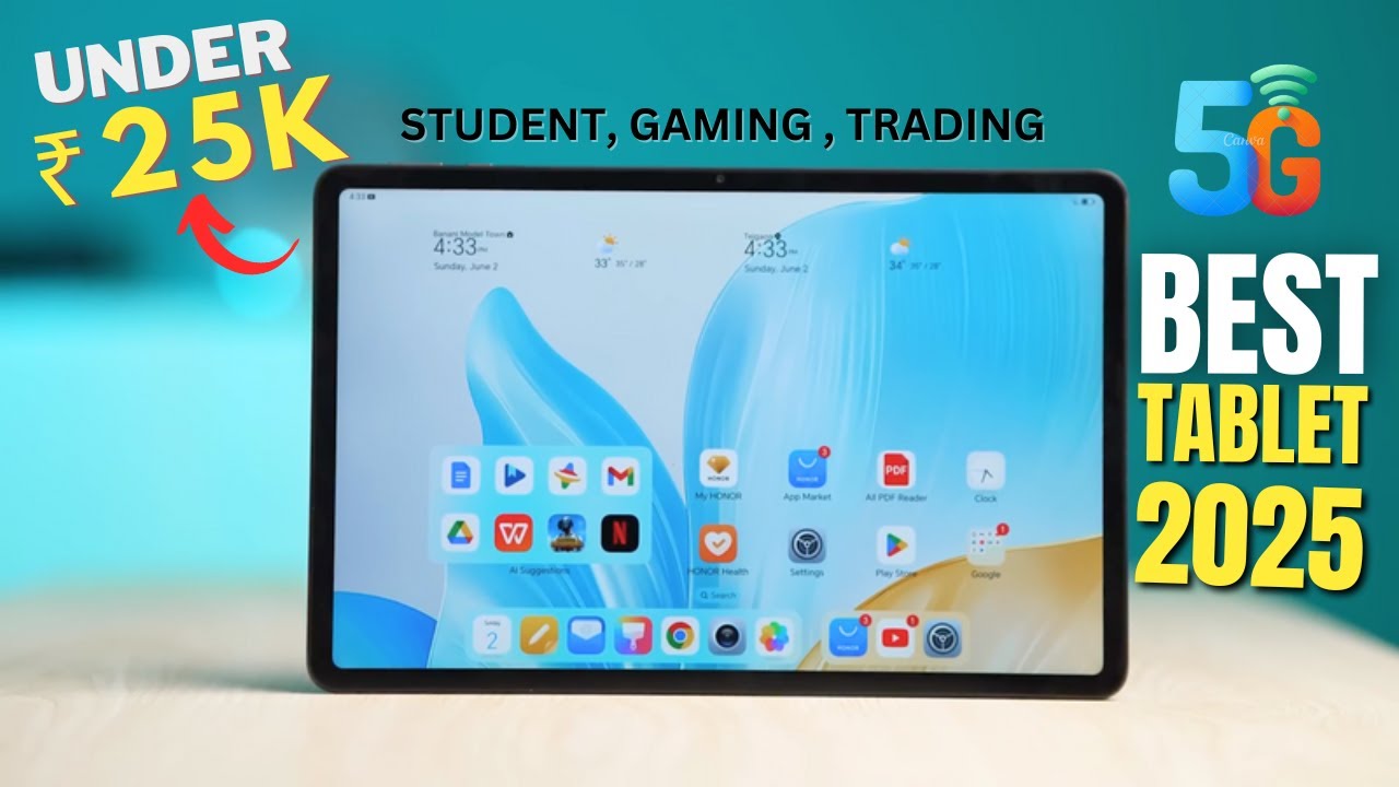 Top 5 Best 5G Tablet Under 25000🔥Best 5G Tablets🔥Best Tablets Under ...