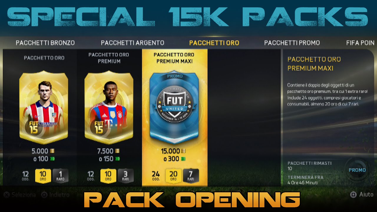 FIFA 15 Ultimate Team - Pack Opening Special 15k Packs - YouTube