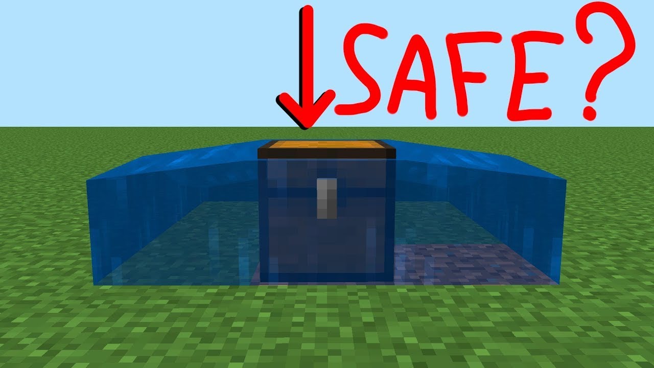 can waterlogged chest save me from fall damage? - YouTube