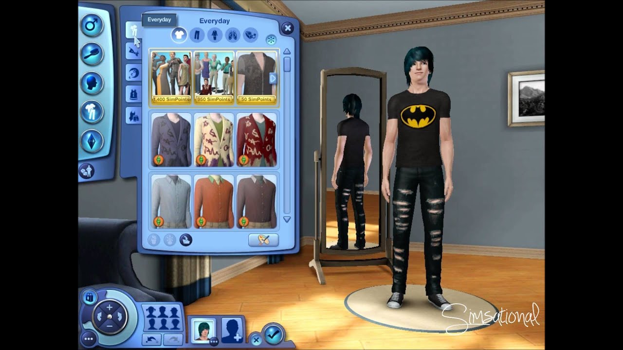 Sims 3 Create-A-Sim: Scemo (Scene/Emo) Boy - YouTube