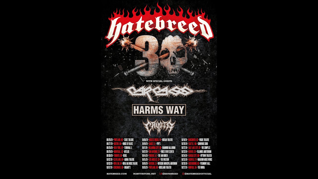 Hatebreed full set - 30th Anniversary tour - October 20, 2024 - Showbox Sodo, Seattle, WA - YouTube