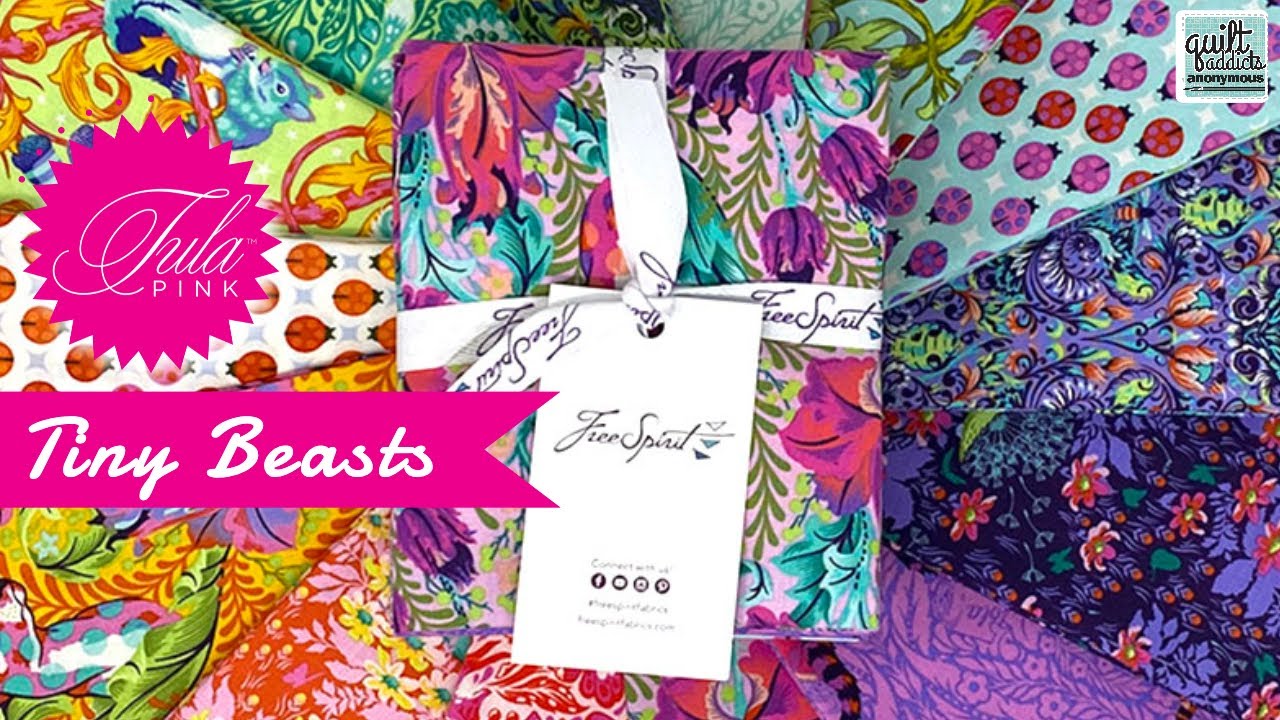 Tula Pink Tiny Beasts has arrived! Get a close up look ... - YouTube