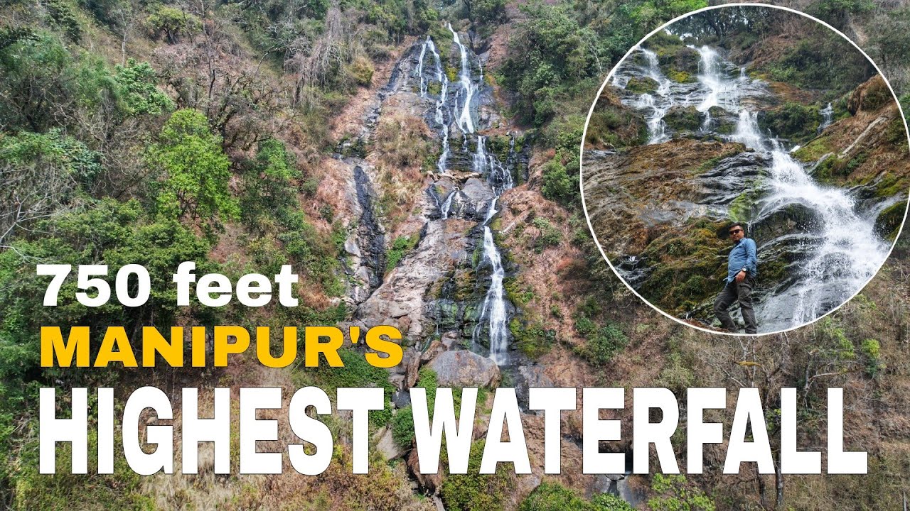 I Flew my Drone at Highest Waterfall in Manipur | Exploring Tilily ...