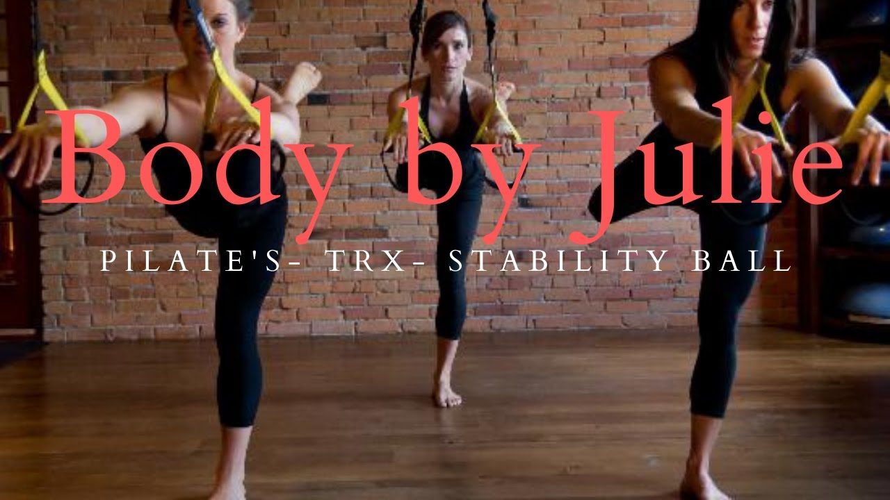 Pilates- Stability ball TRX - YouTube