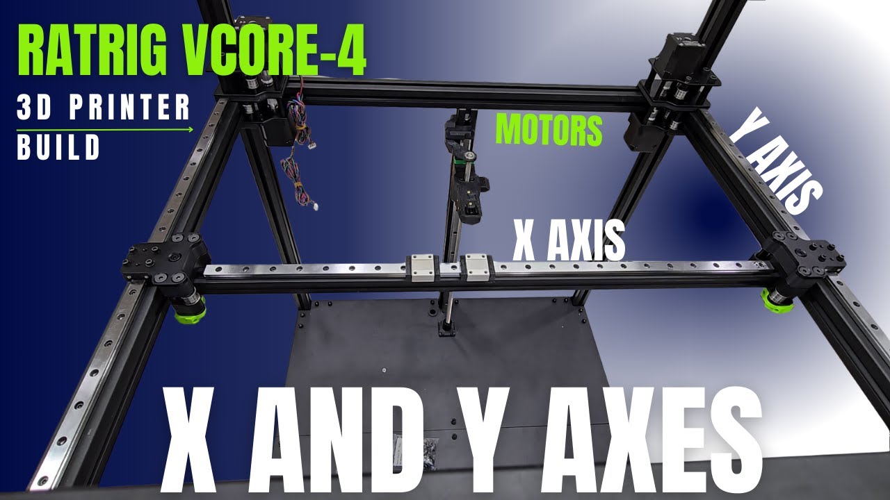 Building a RatRig V-Core-4 IDEX 3D Printer - Part 3: X and Y Axes - YouTube