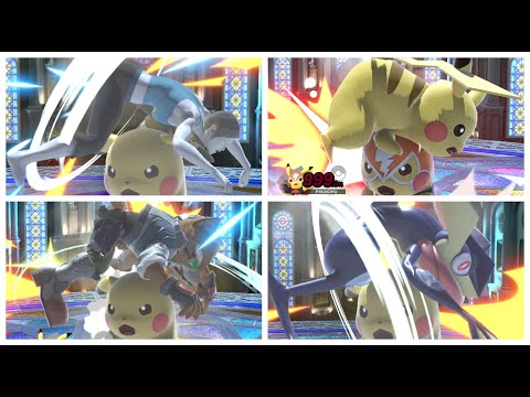 Pikachu Up Throw on EVERYONE (HD)