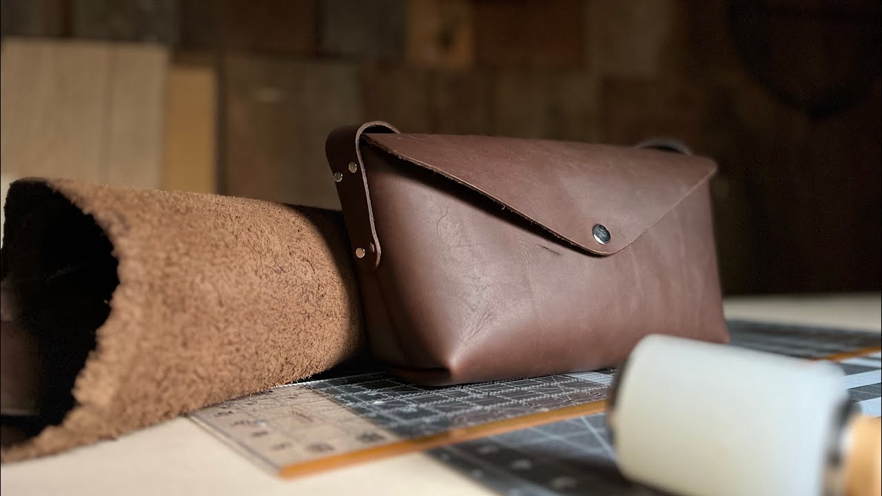 Making A SIMPLE Leather Bag By Hand YouTube making-a-simple-leather-bag-by-hand-youtube