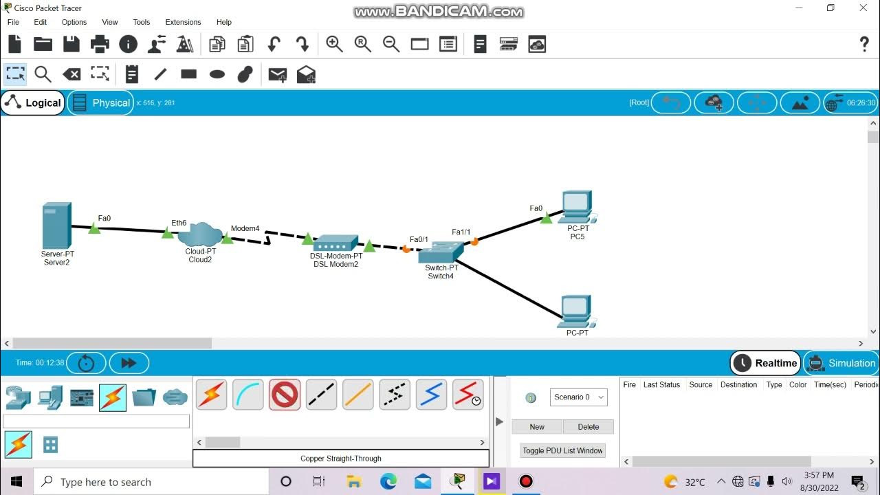 Tutorial konfigurasi DSL di cisco packet tracer - YouTube