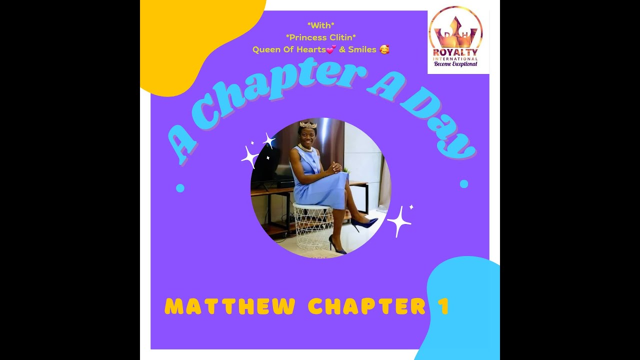BIBLE STUDY || MATTHEW CHAPTER 1 || BIBLE PARTY || A CHAPTER A DAY ...