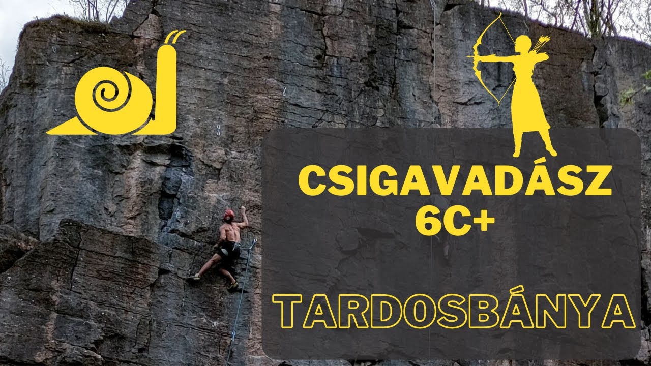 Climbing in Hungary: Csigavadász 6C+, Tardosbánya - YouTube