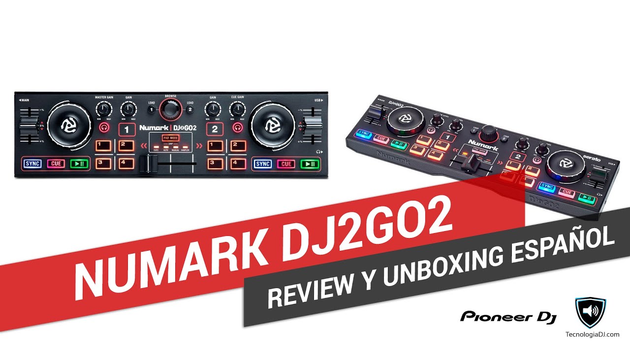 Review y unboxing Numark DJ2GO2 en español - YouTube
