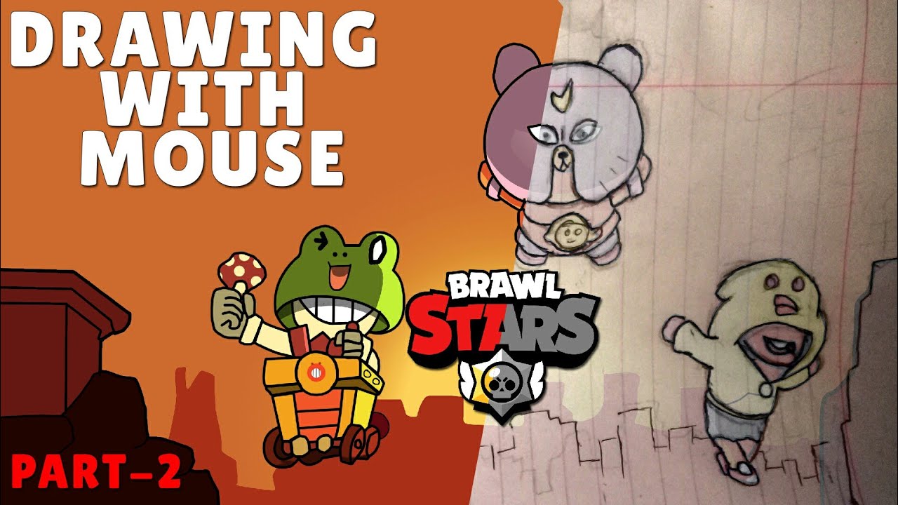 Drawing Brawl Star Line Friend [Part 2] | Drawing with Mouse - YouTube